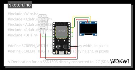 Dht22oleddisplay Wokwi Esp32 Stm32 Arduino Simulator