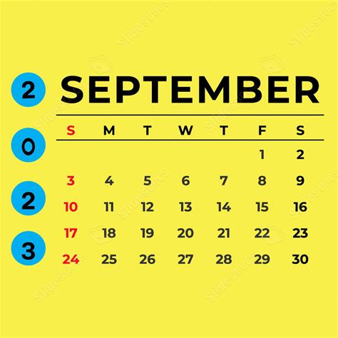 September Word Calendar