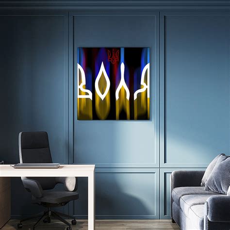 Патриотическая картина ВОЛЯ трезубец герб Украины