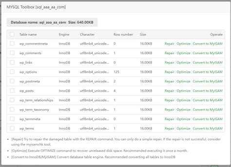Mysql Comprehensive Aapanel Documentation Guides Tutorials Api