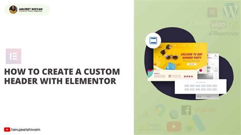 Wordpress For Beginners How To Make Custom Header In Elementor Free Wordpress Tutorial