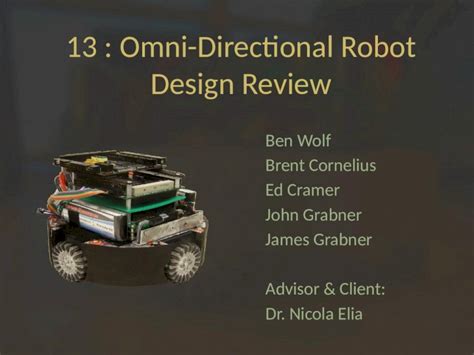 Pptx 13 Omni Directional Robot Design Review Dokumentips