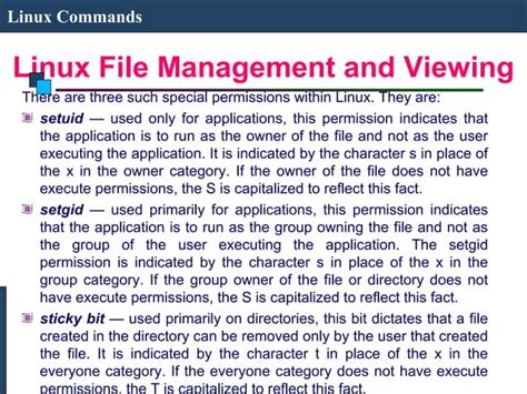 Linux Commands And File Structure Ppt