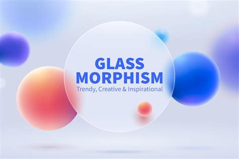 Premium Vector 3d Glassmorphism Background Design
