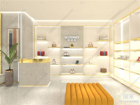 现代服装鞋店3d模型下载【id1141418062】知末3d模型网