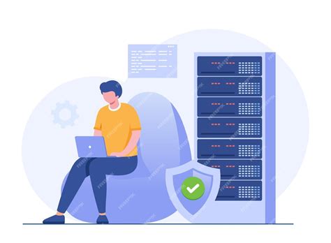 데이터 서버 개념 스토리지 기술 클라우드 시스템 데이터베이스 사람 장면의 템플릿 웹 사이트 폴더 데이터 센터에 대한 플랫