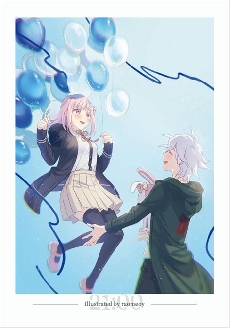Nanami Chiaki Komaeda Nagito And Monomi Danganronpa And More Drawn By Raomeoy Danbooru