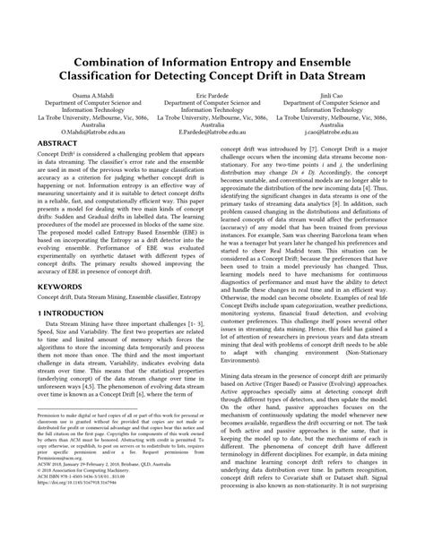 Pdf Combination Of Information Entropy And Ensemble Classification