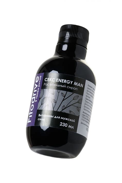 Сироп для мужчин Sex Energy Man для усиления эрекции 230 мл купить в интернет магазине в