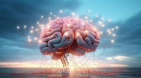 Premium Ai Image Brain Image Neurology Concept With Neural Connections Effectgenerative Ai