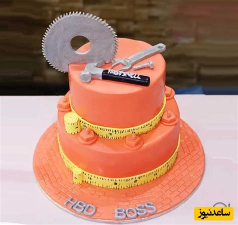 به بهانه روز کارگر؛ خلاقیت شگفت‌انگیز اوستا قناد برای طراحی کیک با تم ویژه برای روز کارگر عکس