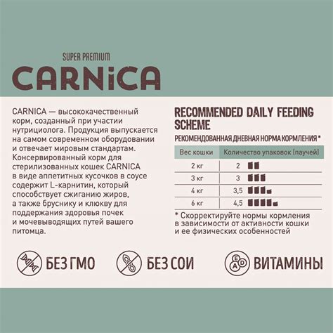 Корм для кошек Carnica 85г с говядиной для стерилизованных кусочки в ...