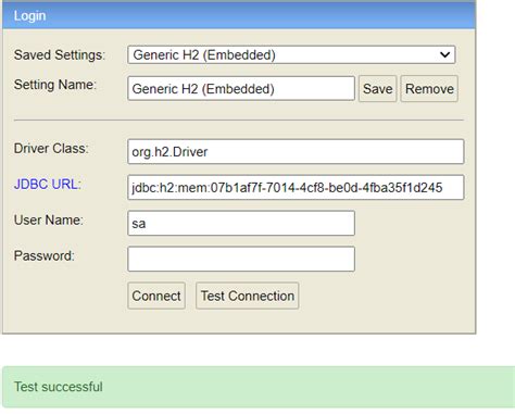 Spring Boot H2 In Memory Database