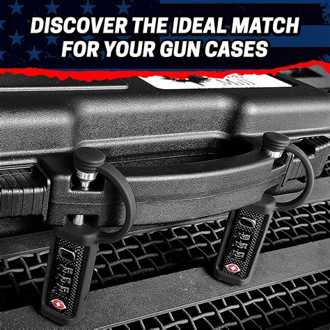 Tsa Approved Tactical Gun Case Lock Protective Rubber Sleeve And Cut