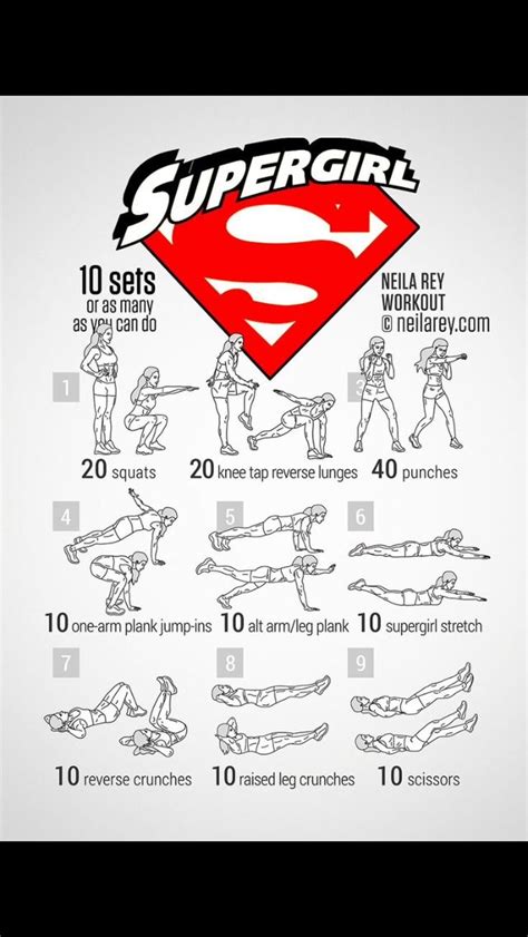 Neila Ray Superhero Workouts Supergirl Entrenamiento De Superhéroes