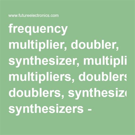 Boost Your Signals With Programmable Frequency Multiplier Synthesizers