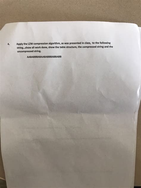 solved apply the lzw compression algorithm as was presented