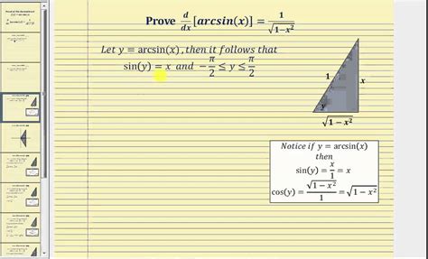 Arcsin Integral Table