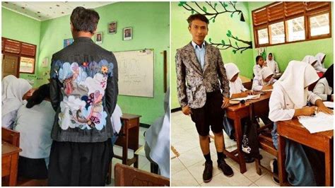 Sosok Indra Gunawan Guru Smk Jadi Model Busana Buatan Murid Aksinya