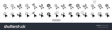 Pointer Cursor Сomputer Mouse Icon Clicking Stock Vector Royalty Free Shutterstock