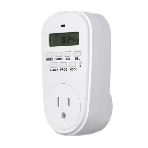 Digital Timer Switch Socket With Lcd Display In Programmable Time