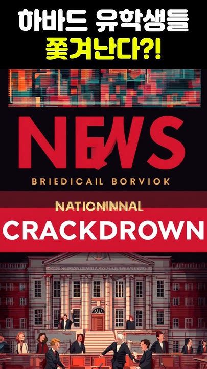 하버드 유학생들 전부 쫓겨난다 Youtube