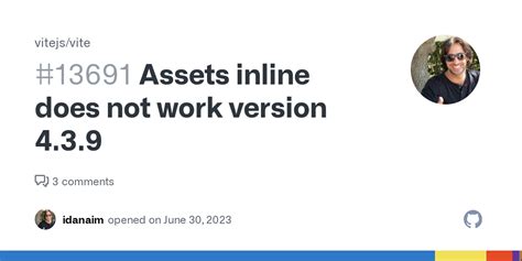 Assets Inline Does Not Work Version Issue Vitejs Vite GitHub