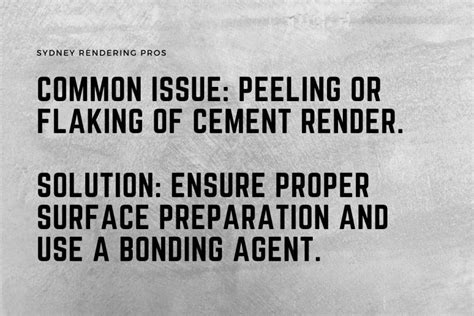 Peeling Or Flaking Of Cement Render And How To Prevent It