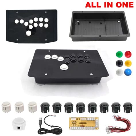 Diy Hitbox Joystick All Button Fighting Game Controllers Kit Panel Case