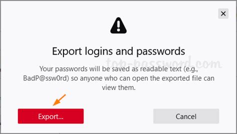 How To Export Saved Logins From Firefox Lockwise Password Recovery