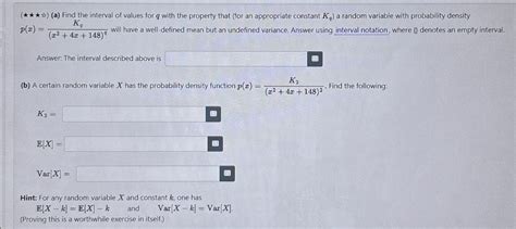 Solved A Find The Interval Of Values For Q Chegg Com