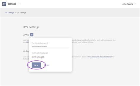 Apns Setup Rover Documentation