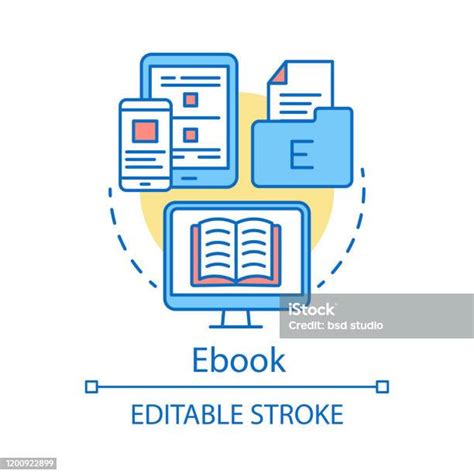 전자책 개념 아이콘입니다 온라인 학습 아이디어 얇은 라인 그림입니다 전자 책 고려 내용입니다 원격 교육 E러닝 벡터 절연 윤곽선 도면 편집 가능한 스트로크 가상현실에 대한