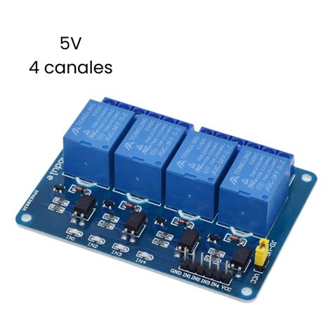 Módulo Relé 4 Canales 5v 10a Srd 05vdc Sl C Optoacoplado Electronicaclub