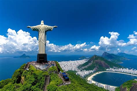 The Iconic Christ The Redeemer Statue Stands Tall Overlooking Rio De