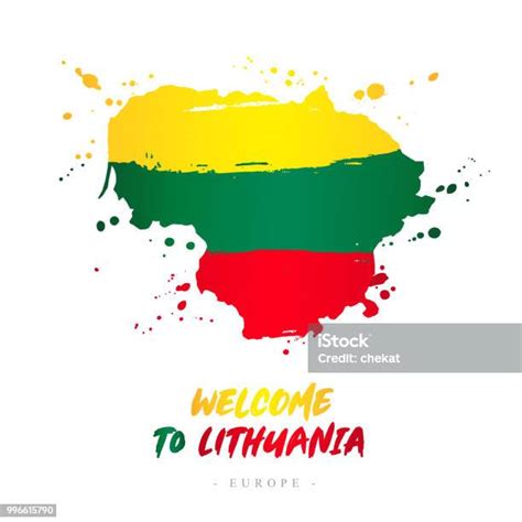 오신 것을 환영 합니다 리투아니아 유럽입니다 국기 및 지도 개념에 대한 스톡 벡터 아트 및 기타 이미지 개념 관광 국가 지리적 지역 Istock