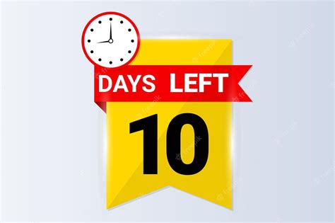 Premium Vector Free Vector Countdown Timer Number Of Days Left With Clock
