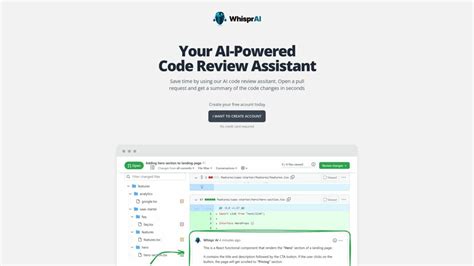 Whispr Ai Efficient Code Review Assistant Futureen