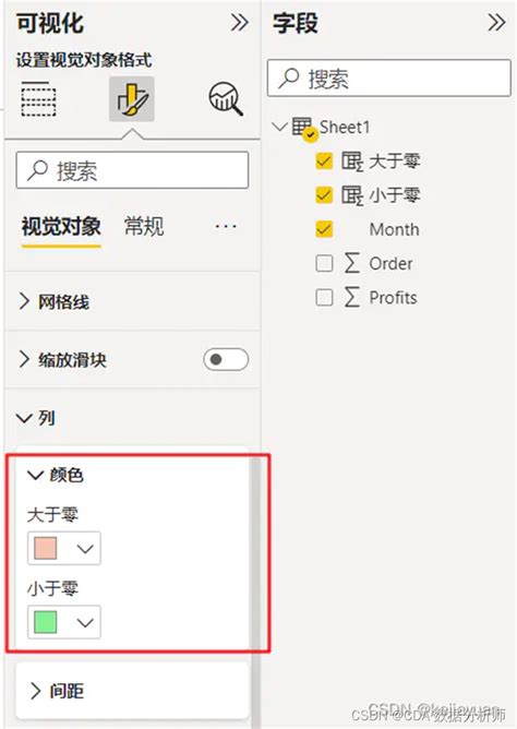 power bi 可视化修改配色 powerbi 柱图颜色错开 csdn博客