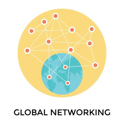 Trendy Global Networking 15035956 Vector Art At Vecteezy