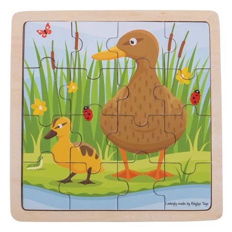 Duck And Duckling Puzzle Puzzles Bigjigs Toys
