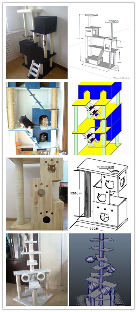 6 Free DIY Cat Tree Plans DIY Tag