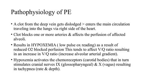 Anesthesia Consideration In Pulmonary Embolism Pptx