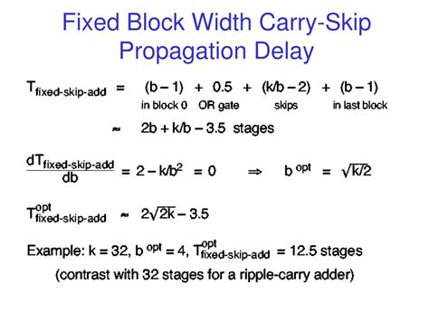 ppt carry skip adders powerpoint presentation free download id 1186240