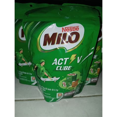 Jual Milo Activ Viral Nestle Milo Activ Cube Isi 25blok Milo 25 Blok Shopee Indonesia