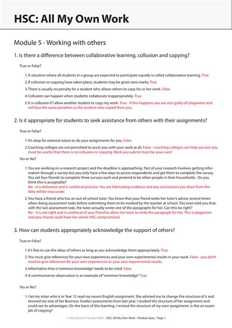Module 5 Working With Others