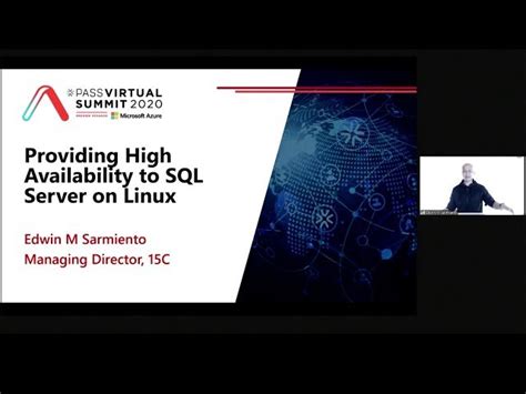 Pass Data Community Summit Talk Providing High Availability To Sql