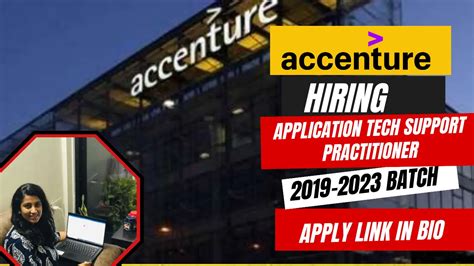 Accenture Is Hiring For Application Tech Support Practitioner