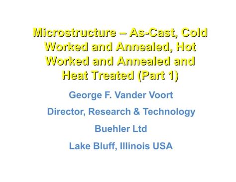 Microstructure Evolution Pptx