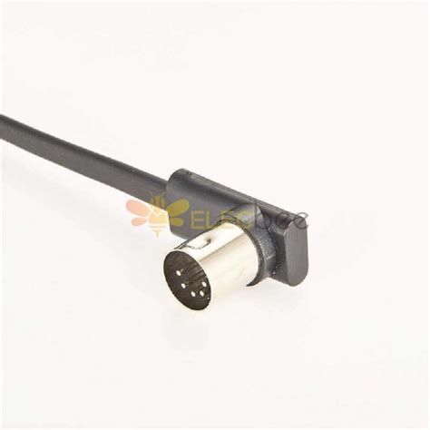 Flat Patch Midi Cable 5 Pin Din Male Single End 1m